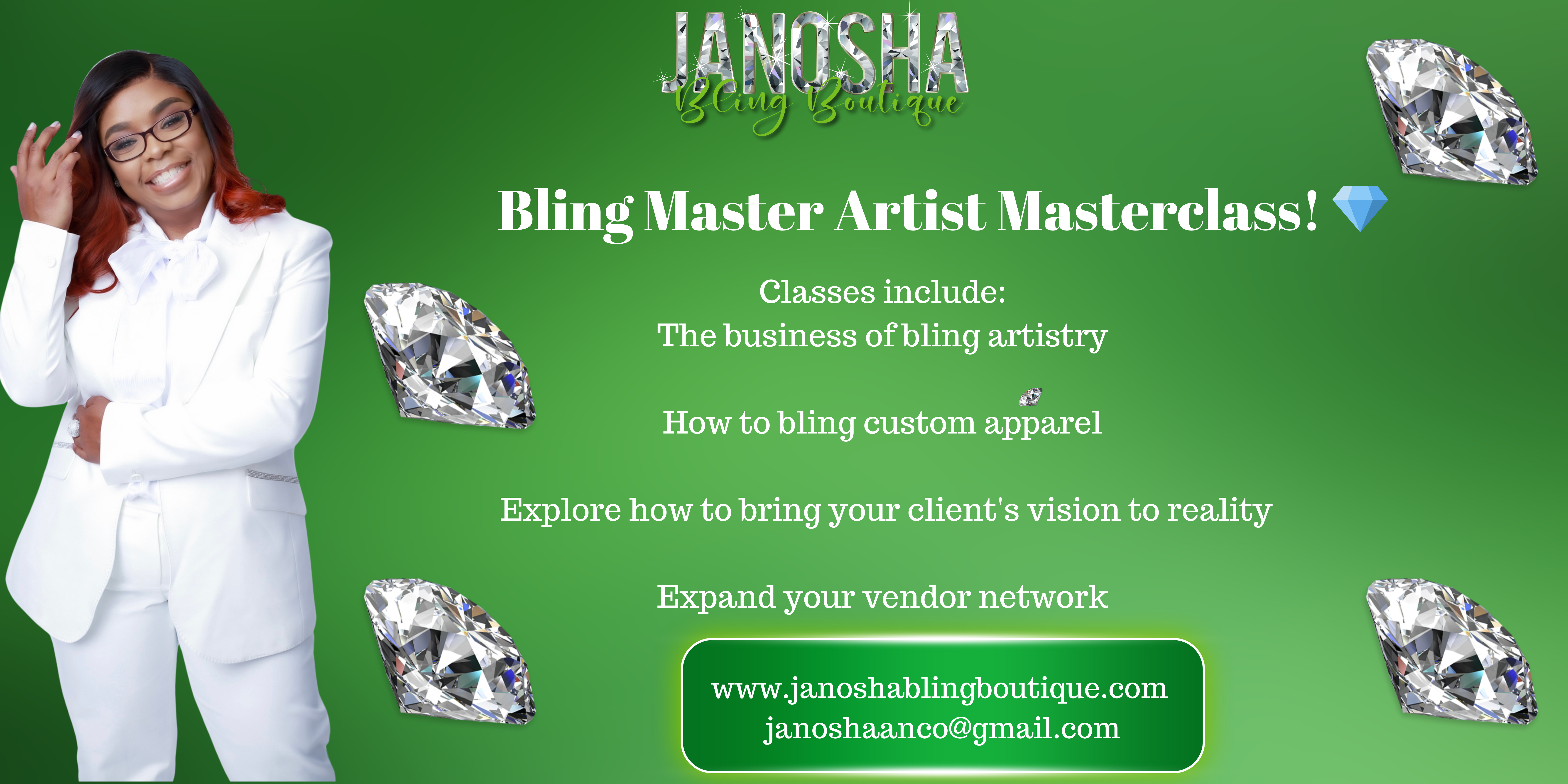 Bling Master Artist MasterClass – JaNosha Bling Boutique
